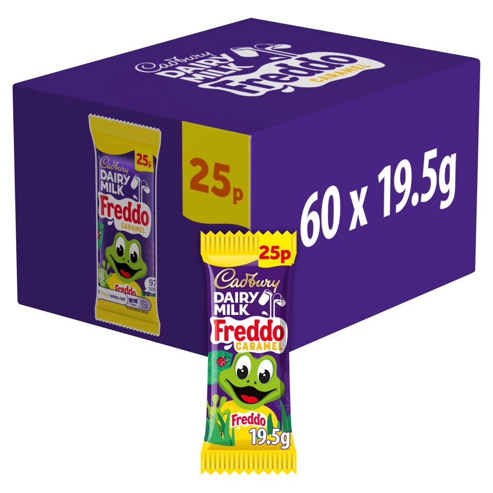 Cadbury Dairy Milk Freddo Caramel Chocolate Bar PMP 19.5g (Case of 60 ...