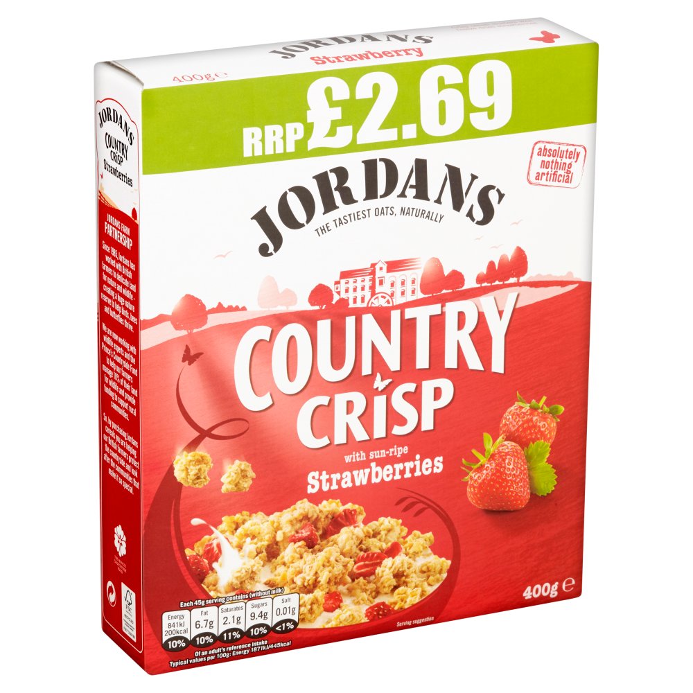 Jordan Country Crisp Strawberry, 400g (Case of 6) — BritishGram.com