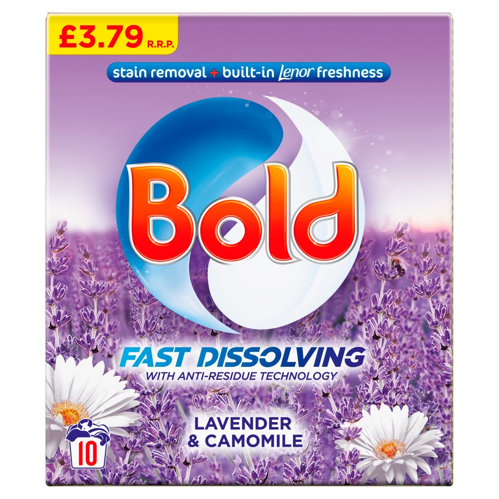 Bold Washing Powder Lavender & Camomile 650g 10 Washes (Case of 6 ...