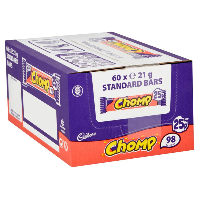 Cadbury Chomp Chocolate Bar PMP 21g (Case of 60) — BritishGram.com