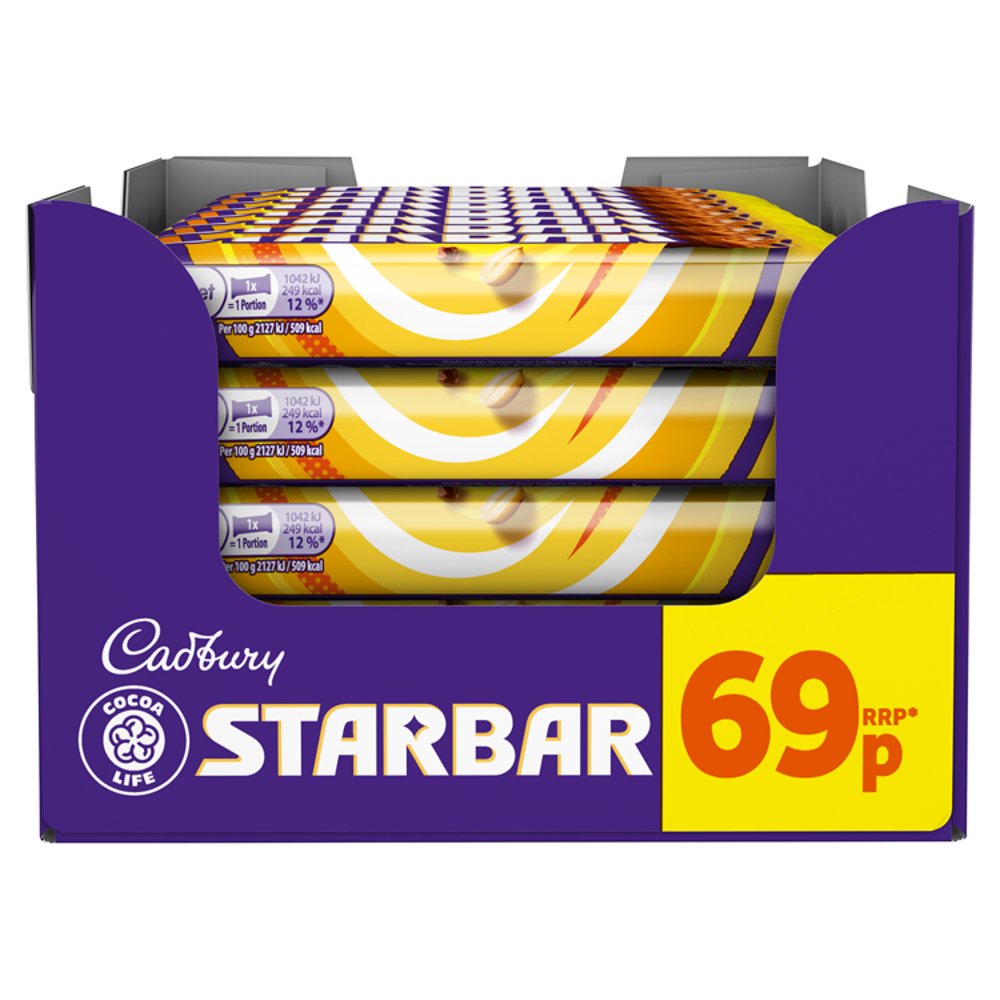Cadbury Starbar Standard Bars PMP 49g (Case of 32) — BritishGram.com