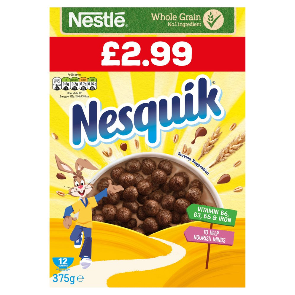 Nestle Nesquik Cereal 375g (Case of 6) — BritishGram.com