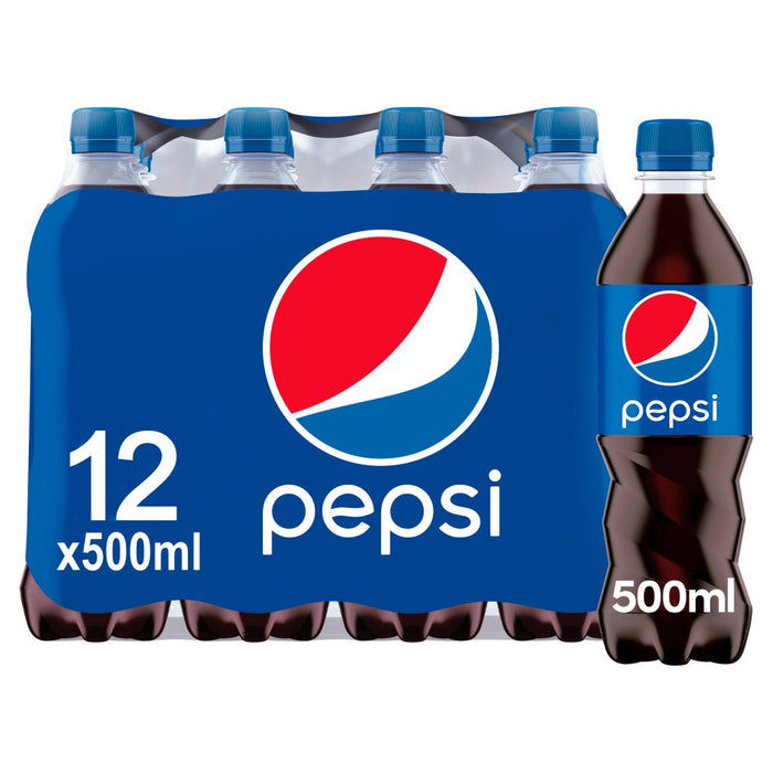 Pepsi Cola PMP Bottle 500ml (Case of 12) — BritishGram.com